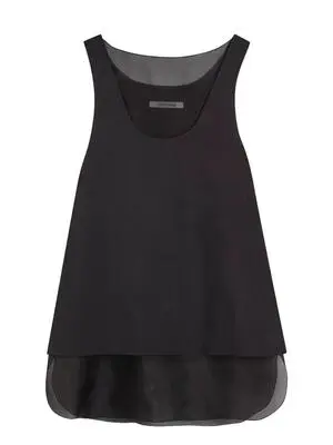 VORANIDA Kaia Layered Tank Top - Black