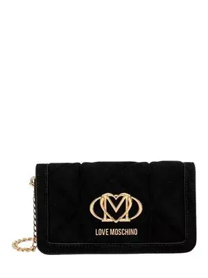 Moschino Logo-plaque Crossbody Bag - Black