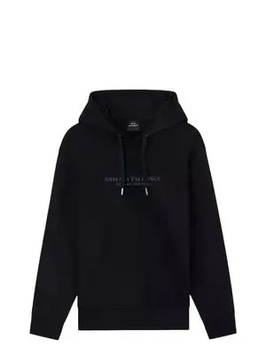 Armani Exchange Logo-detail Hoodie - Black