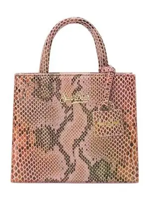 MC2 SAINT BARTH Snake-print Tote Bag - Pink