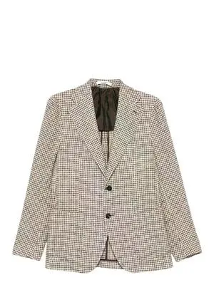 Tagliatore Checked Blazer - Neutrals