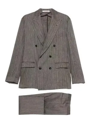 Tagliatore Double-breasted Suit - Brown