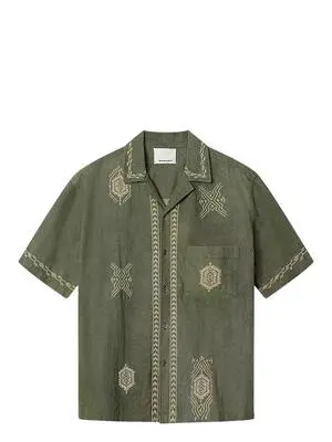 MARANT Zekim Embroidered Shirt - Green