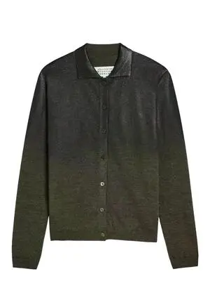 MAISON MARGIELA Button Collar Cardigan - Green