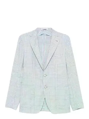 Tagliatore Check Two-button Blazer - Blue