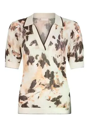 Liu Jo Floral Print T-shirt - Neutrals