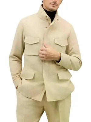 Boglioli Patch-pocket Padded Coat - Neutrals