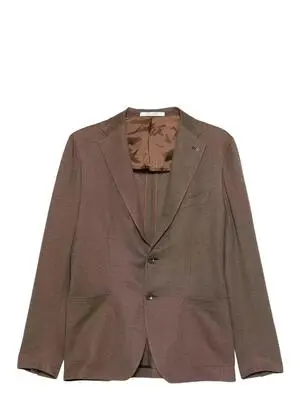Tagliatore Notched-lapel Two-button Blazer - Brown