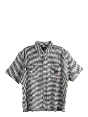 StÜssy Gingham Short Sleeve Shirt - White