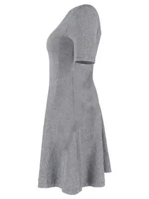 Theory Tweed Short-sleeve Mini Dress - Grey
