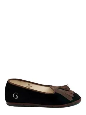 GONDOLINA Falzarego Fringe Tassel Loafers - Black
