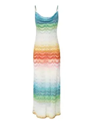Missoni Cowl-neck Beach Dress - White