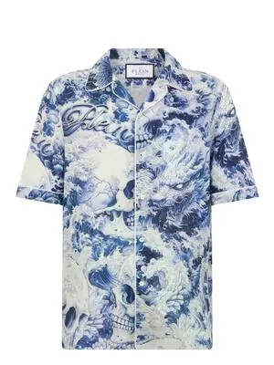 Philipp Plein Printed Shirt - Blue