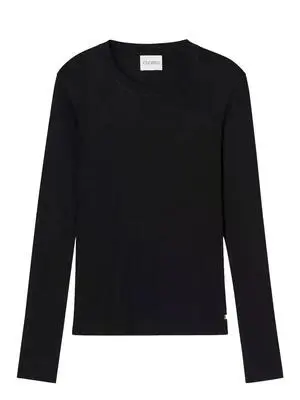 Closed Long-sleeve Top - Black
