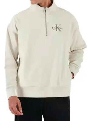 Calvin Klein Half-zip Sweatshirt - Neutrals
