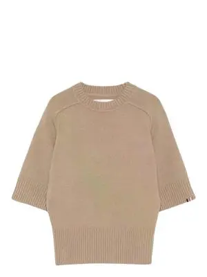 EXTREME CASHMERE X Nº374 Lauren Half-sleeve Sweater - Neutrals