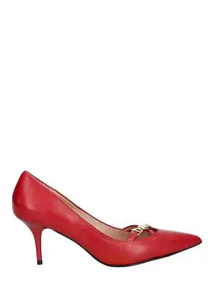 Moschino Pointed-toe Chain Pumps - Red