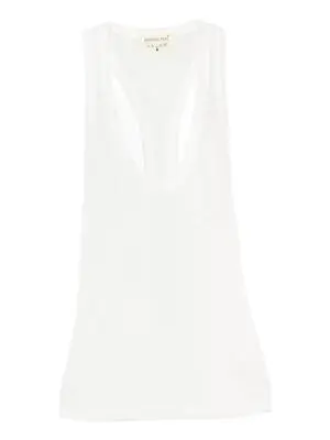 Patrizia Pepe Light Racerback Tank Top - White