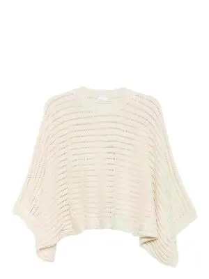 Peserico Open-knit Sweater - Neutrals