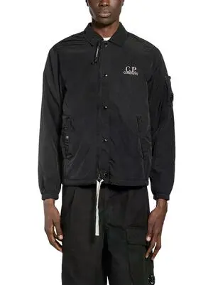 C.P. COMPANY Zipped Lens Overshirt - Black