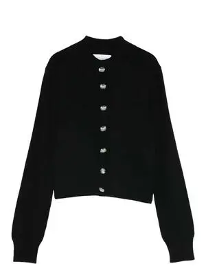 Brandon Maxwell Aubrey Button-up Cardigan - Black