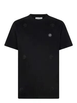 Philipp Plein Monogram Round-neck T-shirt - Black