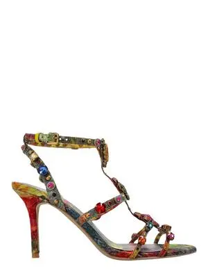 Kurt Geiger Jewel Gladiator Heeled Sandals - Yellow