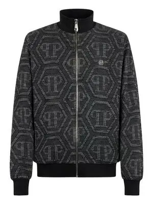 PHILIPP PLEIN Monogram-Jacquard Tracksuit Jacket