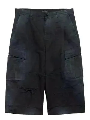Balenciaga Cropped Cargo-pocket Trousers - Black