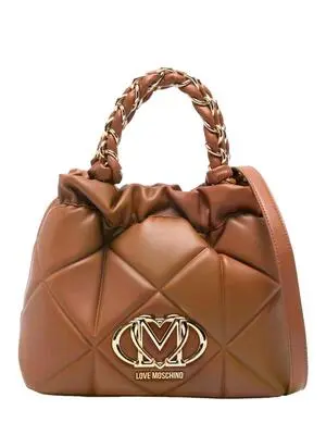 Moschino Quilted Tote Bag - Brown
