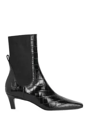 TOTEME Embossed Chelsea Boots - Black