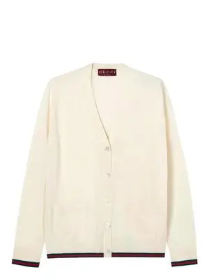 Gucci Pocket V-neck Cardigan - Neutrals