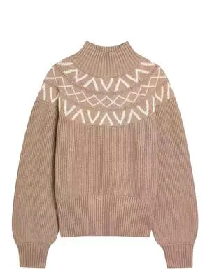 Varley Patterned Knitted Sweater - Neutrals