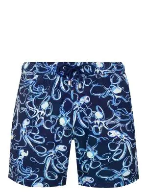 BLUEMINT Arthus Octopus-print Swim Shorts - Blue