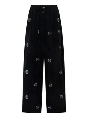 Philipp Plein Logo-embellished Track Pants - Black