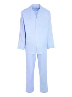 Zimmerli Pocket Button-fastening Pajamas - Blue