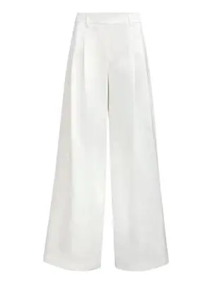 Brunello Cucinelli Pleated Palazzo Pants - White
