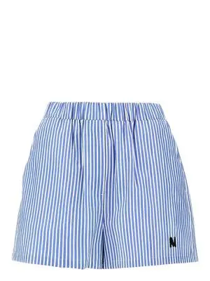 MSGM Striped Shorts - Blue