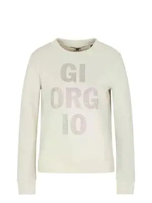 Armani Exchange Embellished Sweatshirt - Neutrals