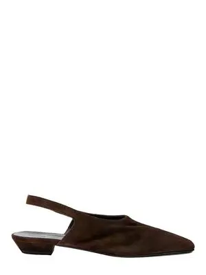 Khaite Point-toe Slingback Pumps - Brown