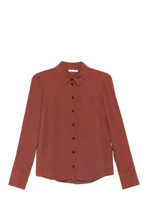 Patrizia Pepe Button-fastening Cuff Shirt - Brown