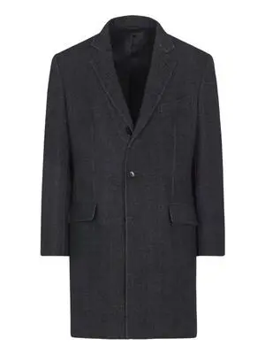 Brioni Button-front Coat With Pockets - Grey