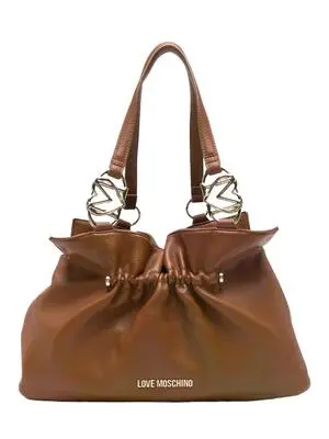 Moschino Gathered Handle Shoulder Bag - Brown
