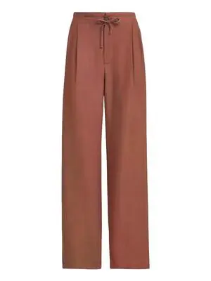 Brunello Cucinelli Fluid Twill Tailored Trousers - Orange
