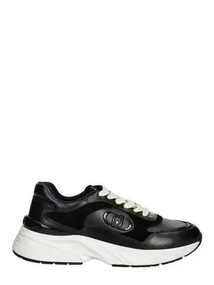 Liu Jo Logo-patch Panelled Sneakers - Black