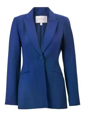 Carolina Herrera Single-breasted Lapel Jacket - Blue