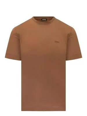 Zegna Crewneck T-shirt - Brown