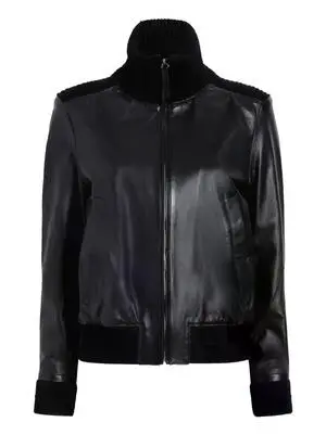 Proenza Schouler White Label Elenora Ribbed-collar Jacket - Black