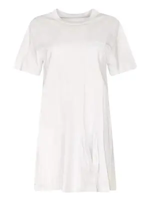Sacai T-shirt Dress - White