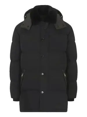 Brioni Hooded Puffer Coat - Black